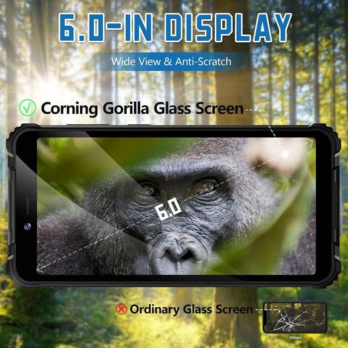 Téléphone Portable - HOTWAV - T5 Pro - Incassable - 7500mAh - Android ...