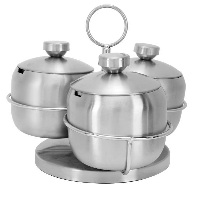 Pot à condiments Ensemble de Pots D'assaisonnement avec Cuillère à ...