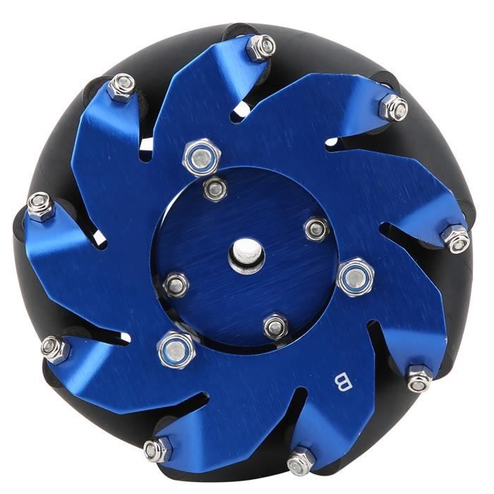 Tbest Roue Macanum Roue Mecanum 4 pouces en aluminium gauche avec ...