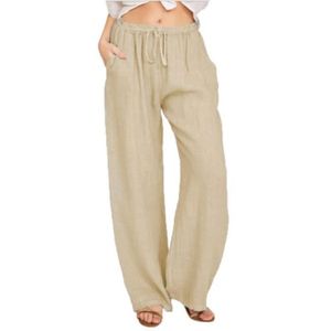 Pantalon détente femme lin et coton - Cdiscount