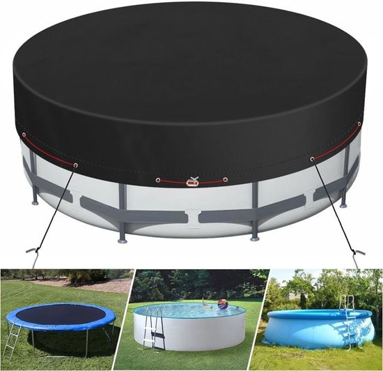 Bâche Protection pour Piscine Ronde 3,05m-Couverture Solaire de Piscine ...