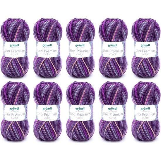 Lisa Premium (Fil À Tricoter Et À Crocheter À Caractère Laineux En 100% ...