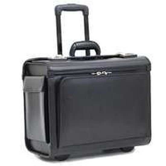 Pilot-Case trolley Cuir DAVIDT S - Noir