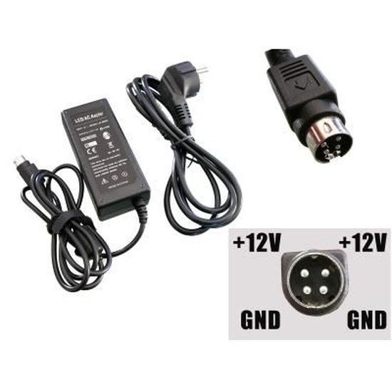 Alimentation Externe 220V vers MINI DIN 12V 4A - Cdiscount Informatique