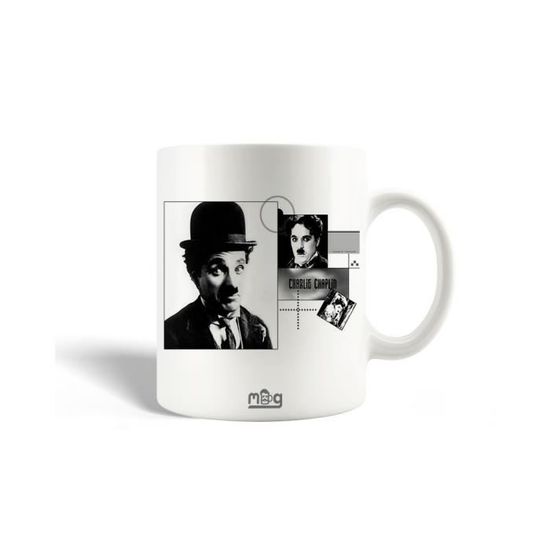 Mug en Céramique - Charlie Chaplin - Dessin Noir et Blanc - 30cl ...