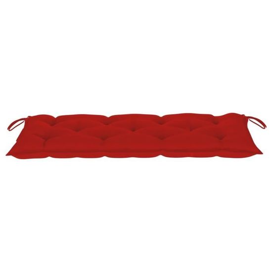 YIN(3063789)Banc de jardin avec coussin 120 cm Bois d'acacia massif ...