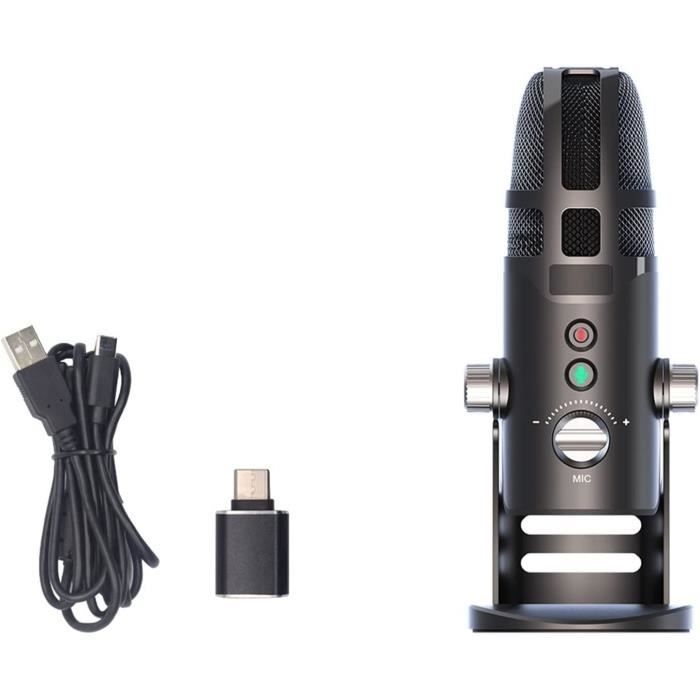 Micro USB Microphone for PC Computer Gamer Streaming Youtube Podcast ...