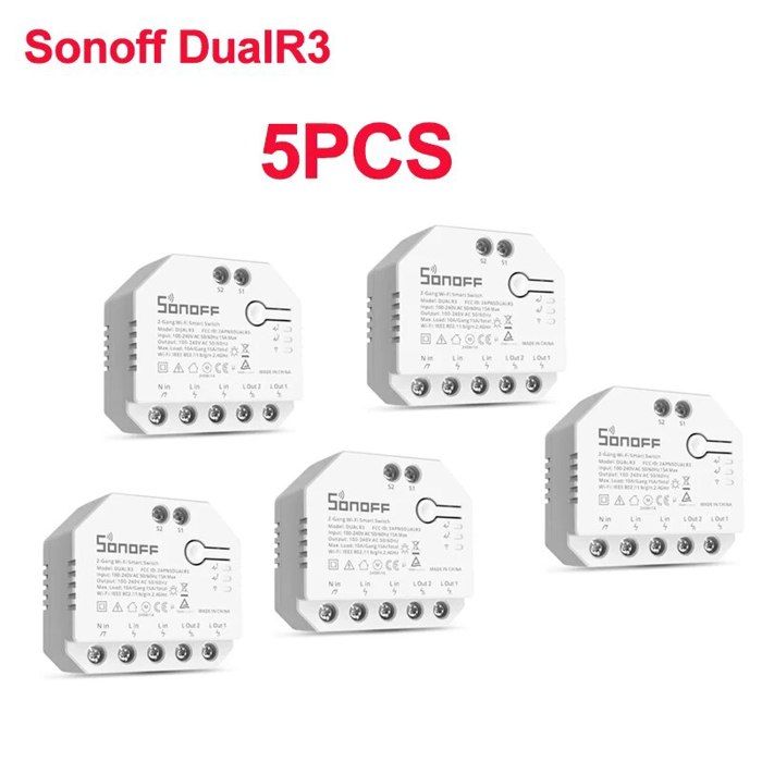 Sonoff Dual R3 double relais avec compteur de puissance intelligent ...
