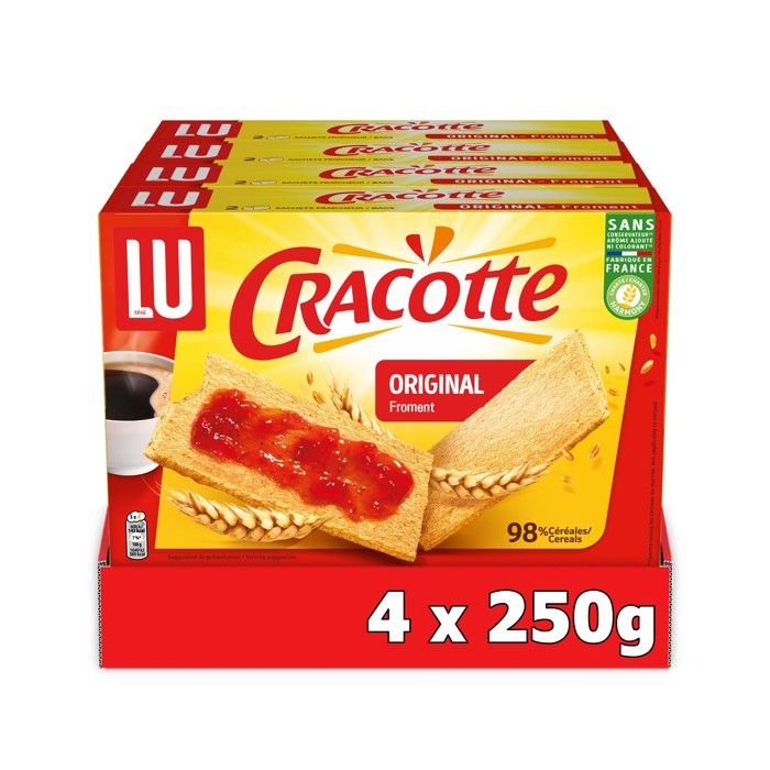 LU - Cracotte Froment 250g - Lot de 4 - Cdiscount Au quotidien
