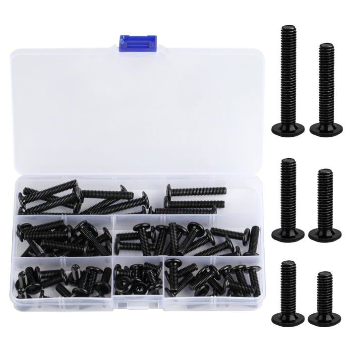 Lot De 72 Vis M6 À Tête Fraisée M6 Avec Kit De Vis À Tête Fraisée À Six ...