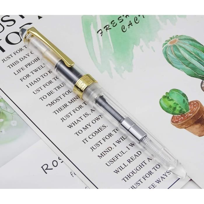 Shuiyao 667 Stylo Plume En Résine Acrylique Transparente Pointe Fine ...