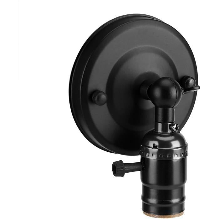 Support Mural Vintage, E27 Edison Rétro Lampe Murale En Métal Avec ...