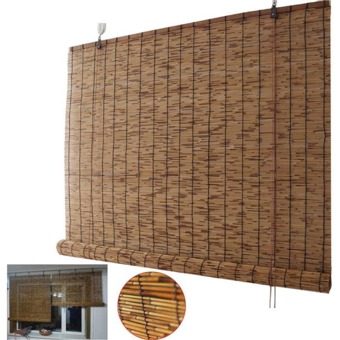 Stores à Enroulement en Bambou Carbonisé,Stores de Intimité,Stores en ...