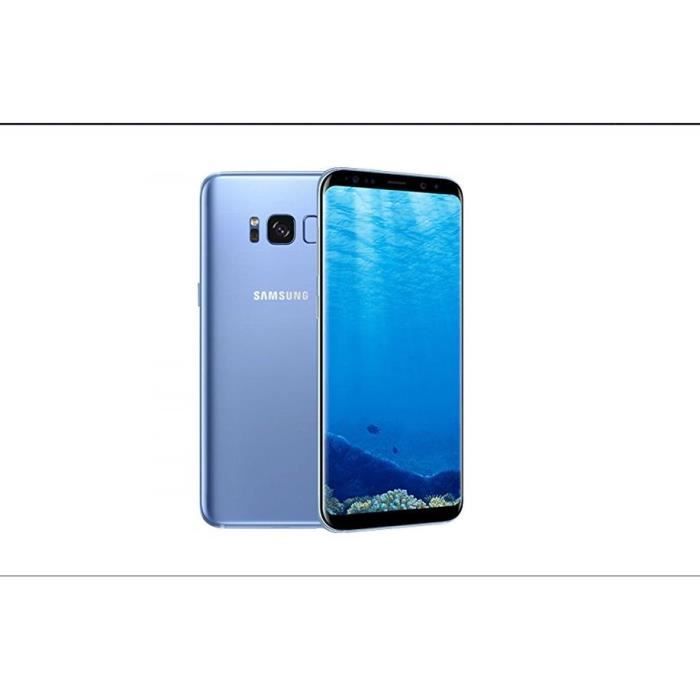 Samsung Galaxy S8 64go Simple Sim Bleu Cdiscount Téléphonie
