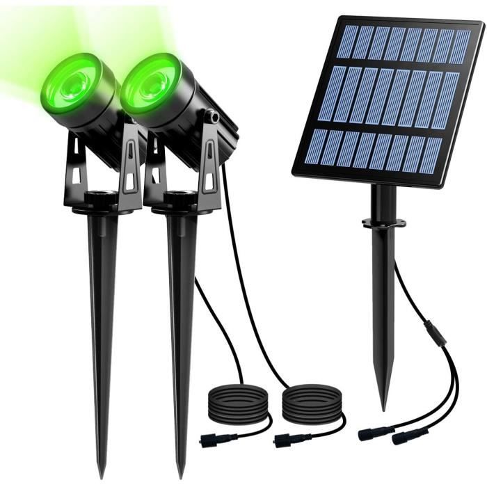Spot Solaire Extérieur, Lampes Solaires Exterieur Jardin Led Lumiere Solaire Exterieur Avec ...