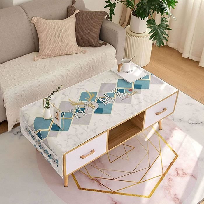 BEIGOO Moderne Table Basse Nappe De Table,Accueil Salon Meuble TV Nappe ...