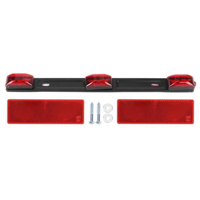 ARAMOX Feu de freinage Feu de Gabarit Latéral 12V 9LED Feu de Frein ...