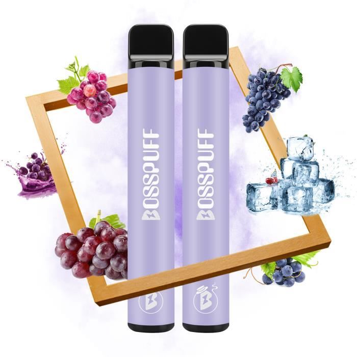 Puff, BOSSPUFF 600 Puff avec Nicotine 0.9%, Cigarette Électronique ...