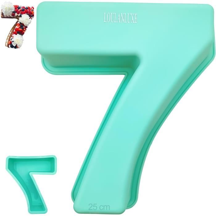 Moule Gateau Chiffre 7 Silicone Moule Number Cake Enfant, Moule Cake ...