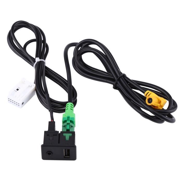 Dilwe USB Adaptateur Pour BMW USB AUX Commutateur Prise de Voiture ...
