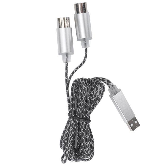 Câble MIDI Transmission Piano électronique Gainé USB TPE Connexions D ...
