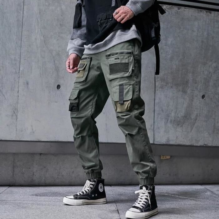 Tenue professionnelle,Pantalon Cargo Hip Hop pour hommes,Harajuku,Harem,jogging,survêtement ...
