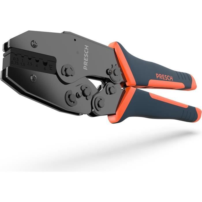 Pince À Sertir Les Embouts De Câbles Électriques - Outil De Sertissage Isolé À Cliquet - Pince ...
