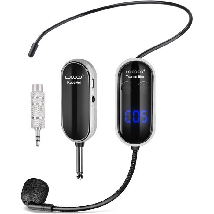 Microphone Sans Fil,Uhf Microphone Casque Sans Fil,Wireless Microphone ...