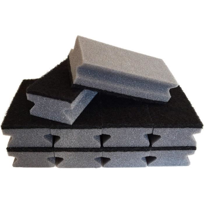 Sonty Lot de 10 éponges Jumbo XL - Noir - 15 x 7 x 4 cm16 - Cdiscount ...
