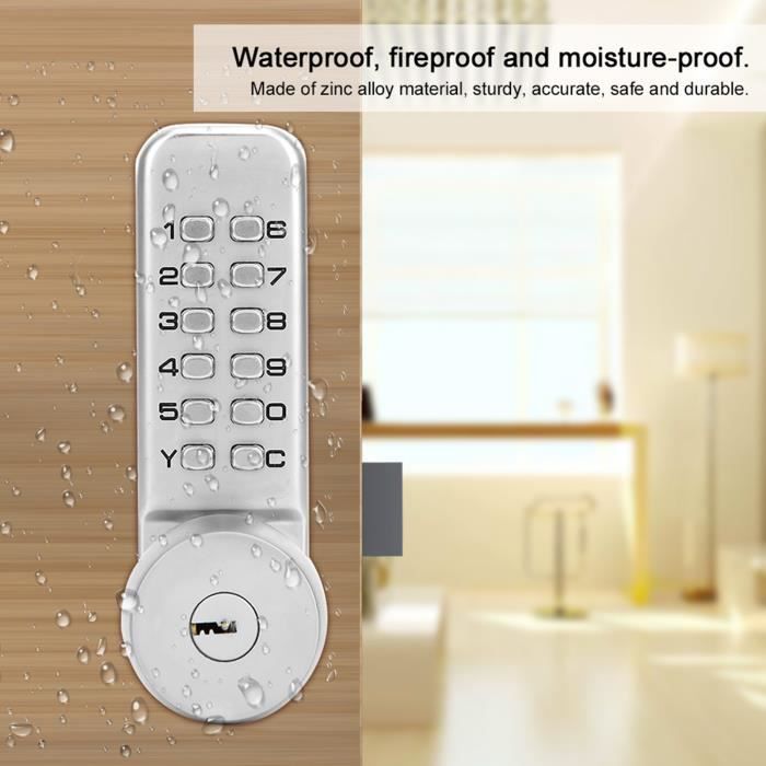 YOSOO Serrure de porte mécanique Digital Mechanical Password Door Lock ...