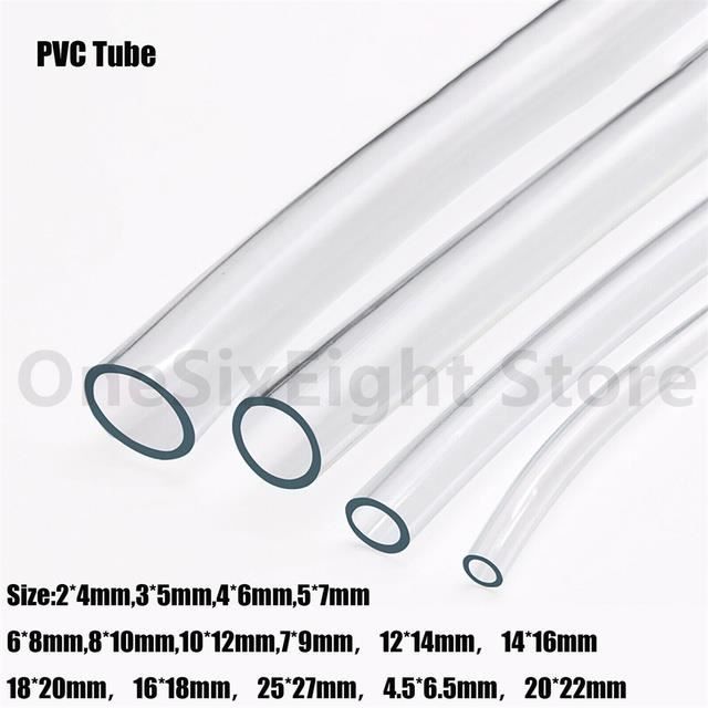 Tuyau,3M-20x22mm--Tube en PVC transparent, tuyau en plastique, carburant, eau, voiture ...