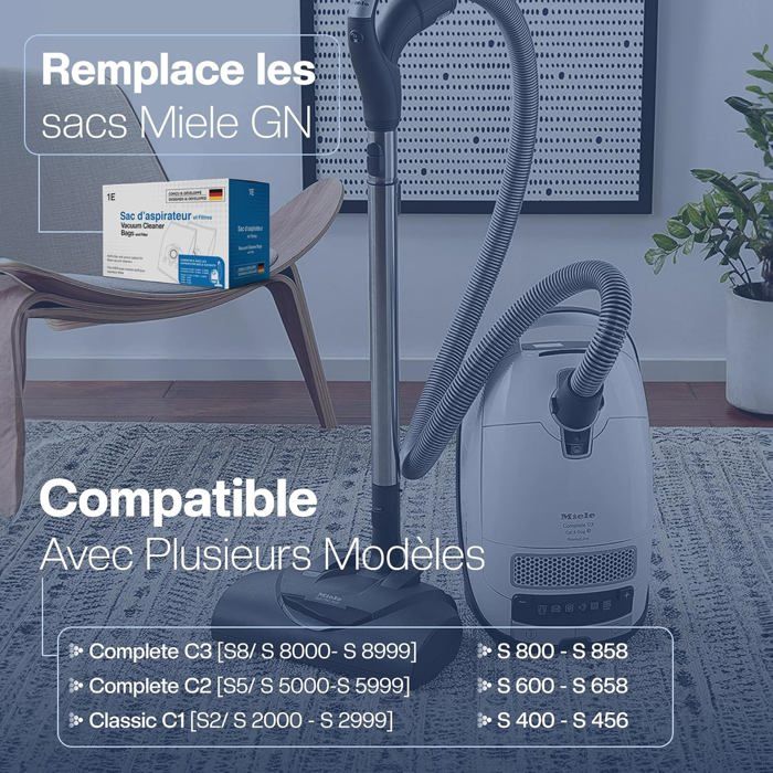 16 Sacs Aspirateur pour Miele [Complete C3 C2 Classic C1 S8340 ...