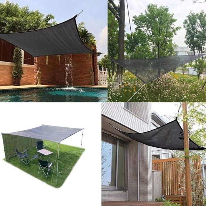 MHY® Filet D Ombrage Renforcé 85% avec Oeillets 2x4m pour Serre Jardin ...