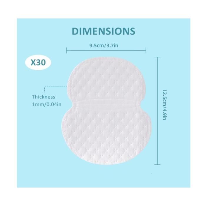 30PcsPatch Anti Transpiration, Anti Transpirant Aisselles, Coussinet ...