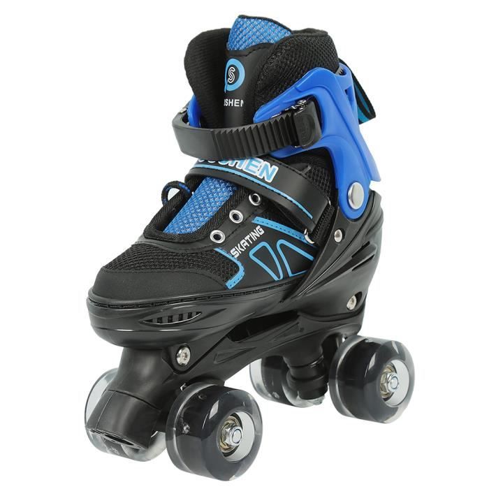 Patins à roulettes YYIXING® - Enfant - Bleu - Taille ajustable ...