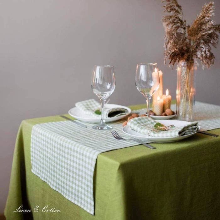 Nappe De Table En Tissu Drap De Table À Manger Décoration De Table En ...