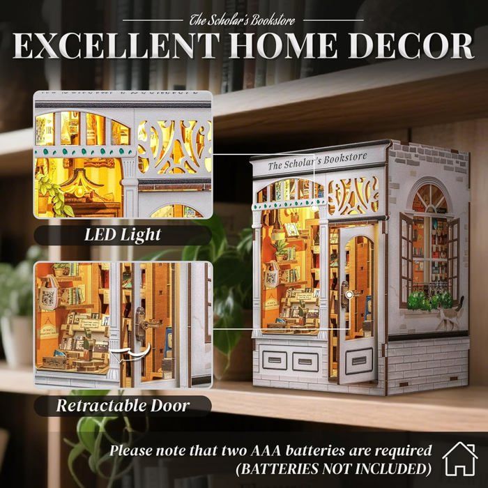 Book nook kit construction maison de poupée miniature à faire soi-même ...