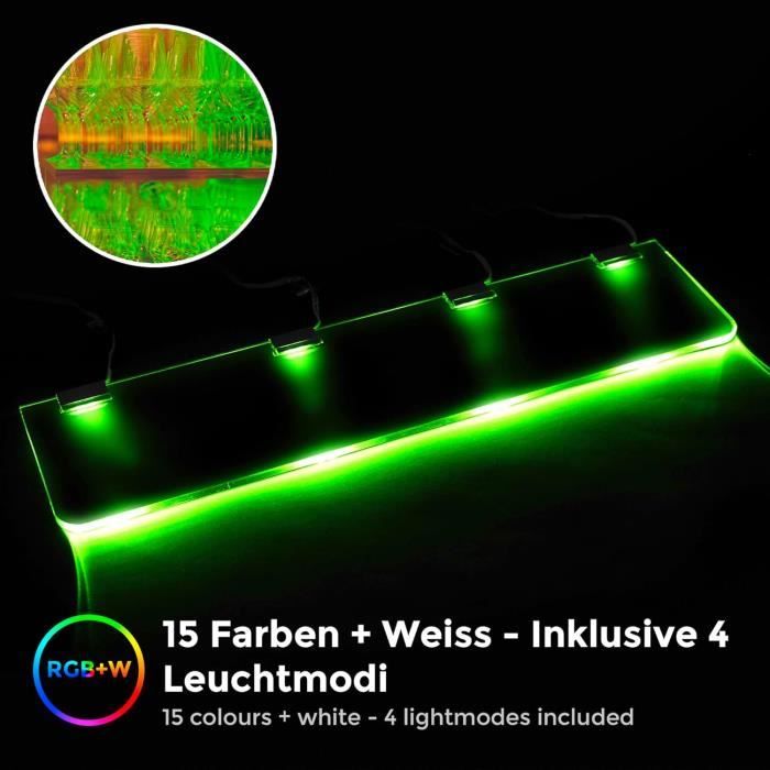 Éclairage vitrine LED, éclairage LED amoire placard, lot de 4 pinces ...