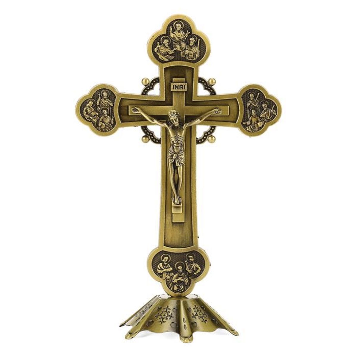 HURRISE Crucifix debout Crucifix Vintage Style Crucifix Décoratif en ...