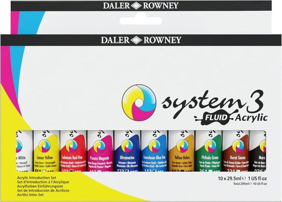 System 3 Fluid Acrylic - Set 10 flacons x 29,5 ml - Cdiscount Beaux ...