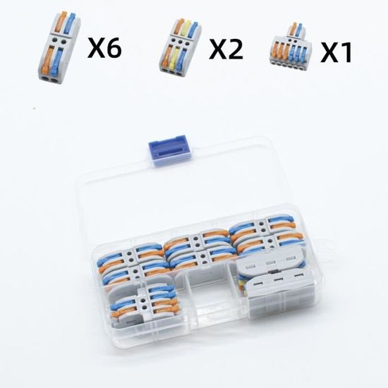 Connecteurs de câblage universels rapides, Kit Compact pour fils ...