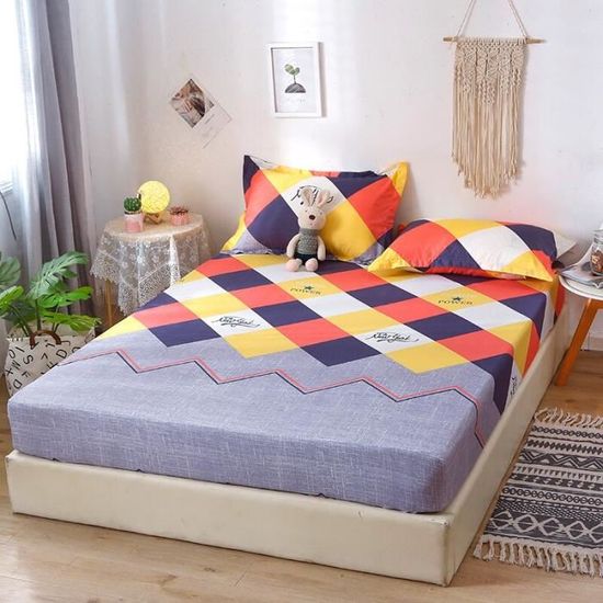 Drap Housse,1 pièces Kuup Ponçage Feuille Élastique 160 200 D'aloe Drap ...