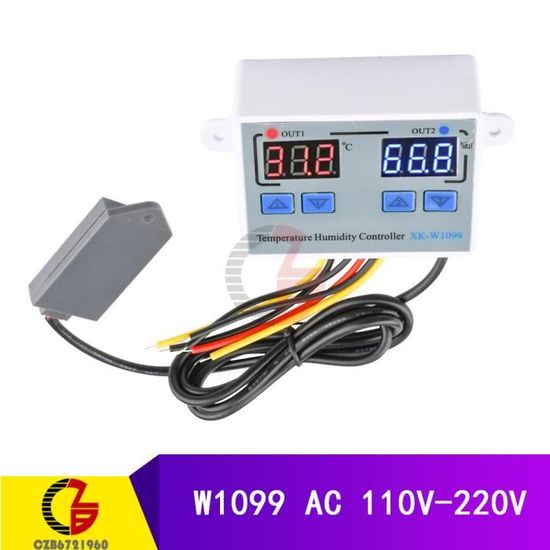 W1099 AC 110-220V - Contrôleur numérique de température et d'humidité ...