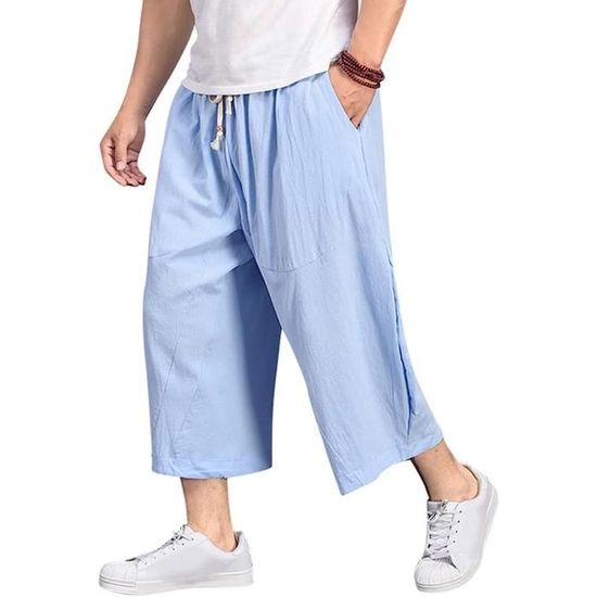 Short Homme Été en Lin et Coton - Blet - Coupe Loose - Poches Cargo ...