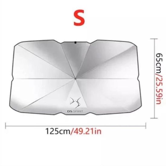 PARE SOLEIL,For DS S Size--Pare-soleil Pliable Avec Logo De Voiture Ds Wild Rubis Ds3 Ds4 Ds4s ...