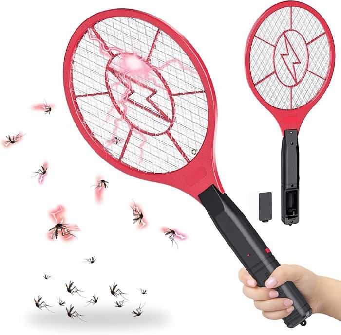 Bug Zapper Électrique Handheld Utilisation Raquette Anti Moustiques ...