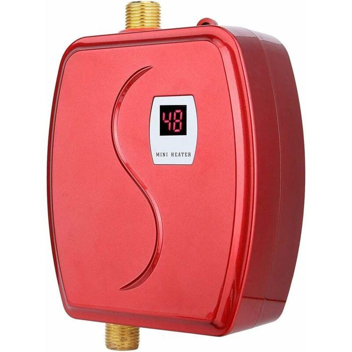 Chauffe-eau instantané, mini chauffe-eau électrique sans réservoir, 220 V 3000 W avec capteur de ...