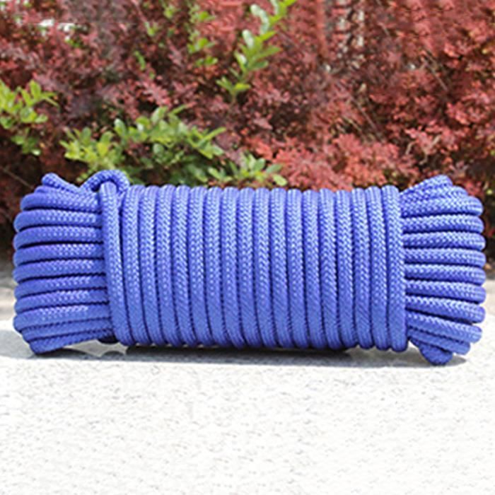 Corde en Nylon Tressée - Non spécifié - 10m - 3mm - Bleu - Escalade ...