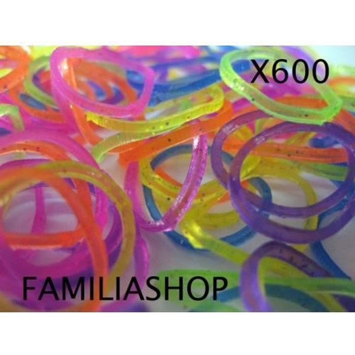 600 élastiques paillette + 24 clips lom band brace - Cdiscount Beaux ...