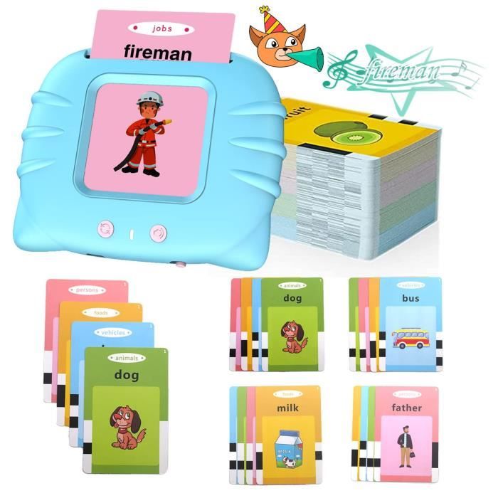 Cartes Flash parlantes pour Enfants, 112 Feuilles de 224 Mots, Jouets ...